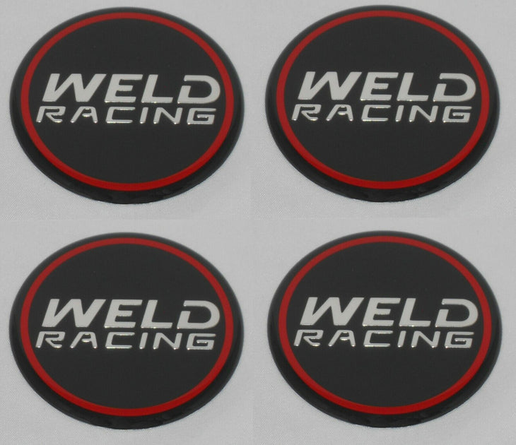 # SET OF 4 WELD RACING EMBLEM STICKER 2-1/2" DIAMETER FOR WHEEL RIM CE ...