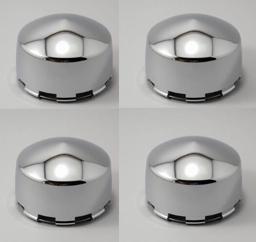 4 CAP DEAL WELD RACING 8 LUG WHEEL RIM CHROME SNAP IN CENTER CAPS 614 ...