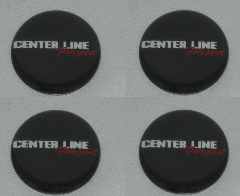 4 - CENTER LINE FORGED EMBLEM STICKER 1-3/4" DIAMETER FOR WHEEL RIM CE ...