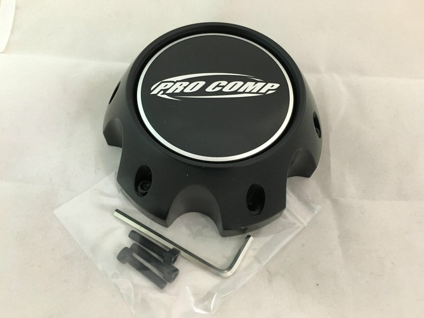 PRO COMP ALLOYS 6 LUG MATTE FLAT BLACK WHEEL RIM CENTER CAP 3318 AEWC ...