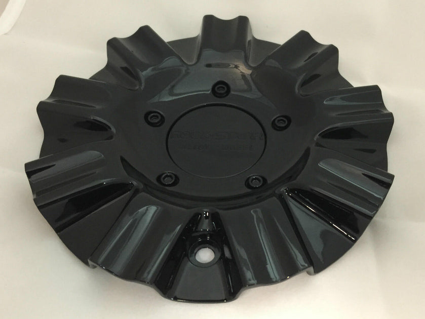 ROCKSTARR ALLOY GENESIS 411 WHEEL RIM BLACK CENTER CAP CAP411L176-2 CA ...