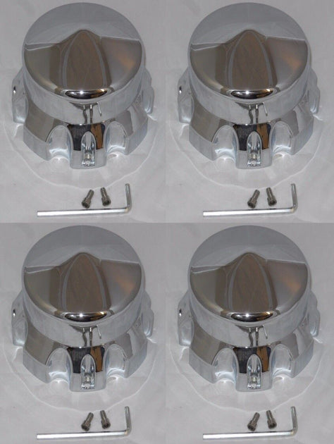 (4) SET RACELINE 877 PREDATOR NO LOGO WHEEL RIM CENTER CAPS REPLACES 8 ...