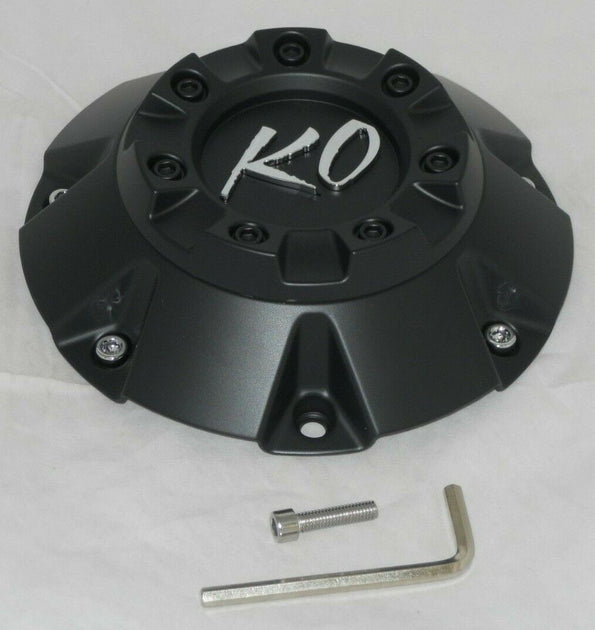 KO WHEELS ANACONDA 840 FLAT BLACK WHEEL RIM CENTER CAP 773 S1104-06 77 ...