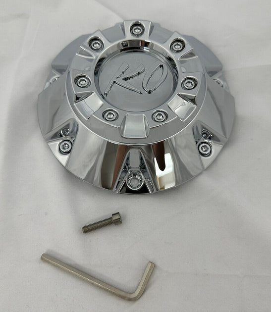 KO WHEELS ANACONDA 840 CHROME WHEEL RIM CENTER CAP 773 S1104-06 773 S1 ...