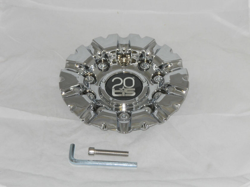 TIS 20" WHEELS TIS-07 S409-11 TIS0720020 CHROME WHEEL RIM CENTER CAP W ...