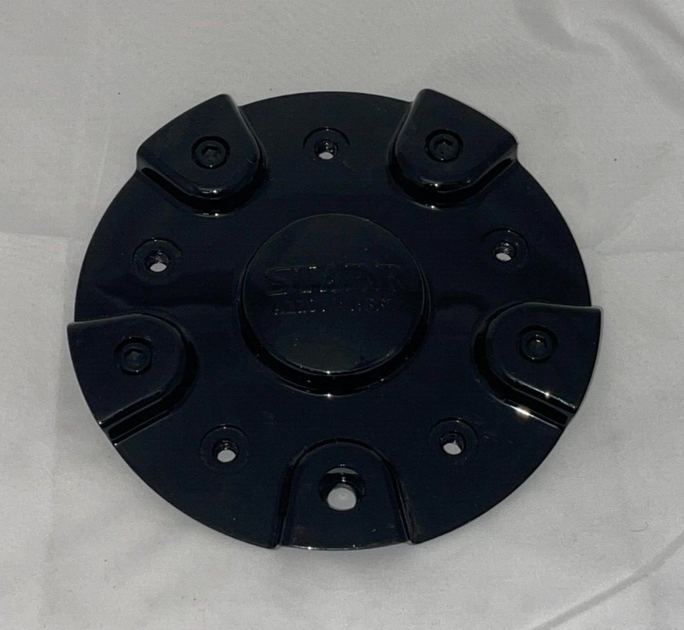 STARR ALLOY WHEEL GLOSS BLACK WHEEL RIM CENTER CAP C-525-1 ...