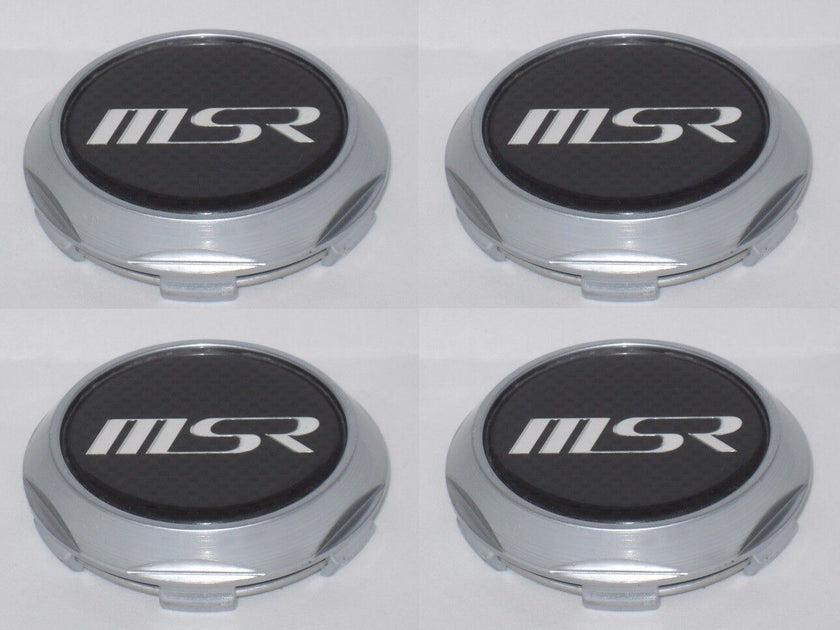 4 CAP DEAL MSR WHEEL RIM CARBON FIBER LOGO 3213-00 CENTER CAP 3213 MAD ...