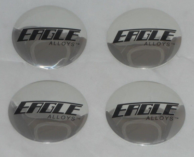 SET OF 4 NEW EAGLE ALLOYS WHEEL RIM CENTER CAP STICKER LOGO 52MM or 2 ...