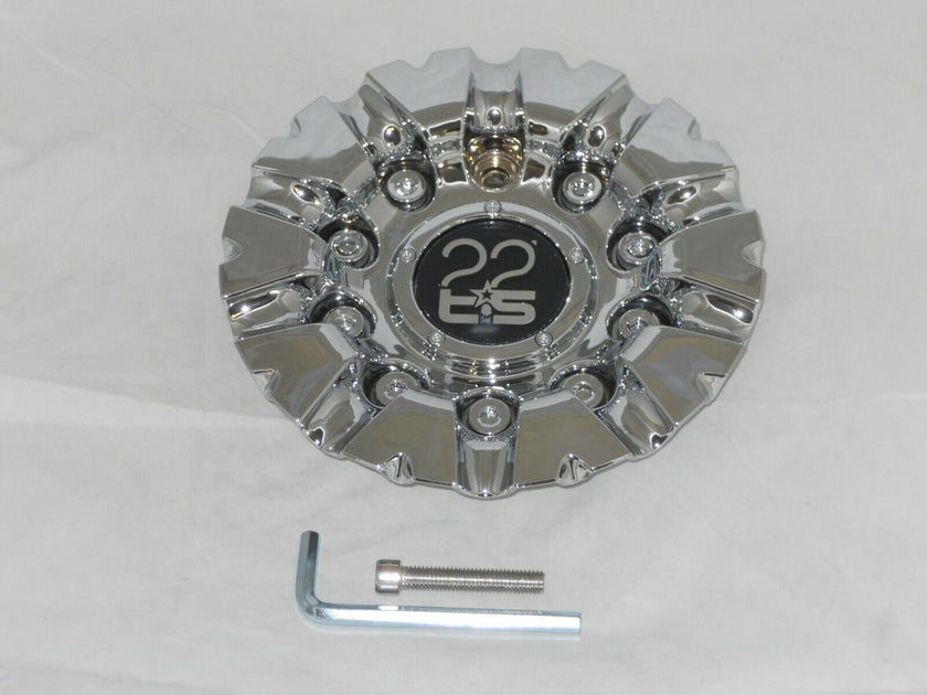 TIS 22" WHEELS TIS-07 S409-11 TIS0720022 CHROME WHEEL RIM CENTER CAP W ...