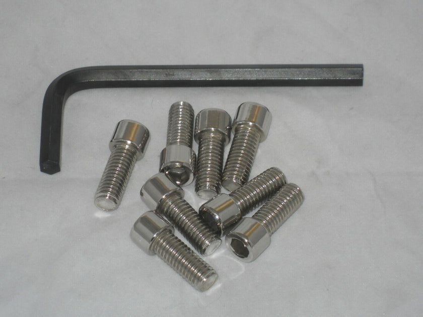 SET OF 8 BALLISTIC WXOR REPLACEMENT SCREWS FOR WHEEL RIM CENTER CAPS ...