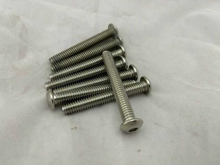 8 WELD RACING STAINLESS WHEEL RIM CENTER CAP SCREWS 5/16" - 18 THREAD ...