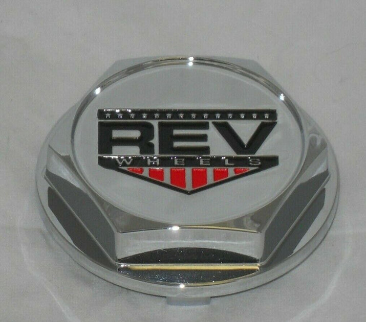 REV SERIES 110 WHEELS 1212C01 S1311-03-43 CHROME WHEEL RIM CENTER CAP ...