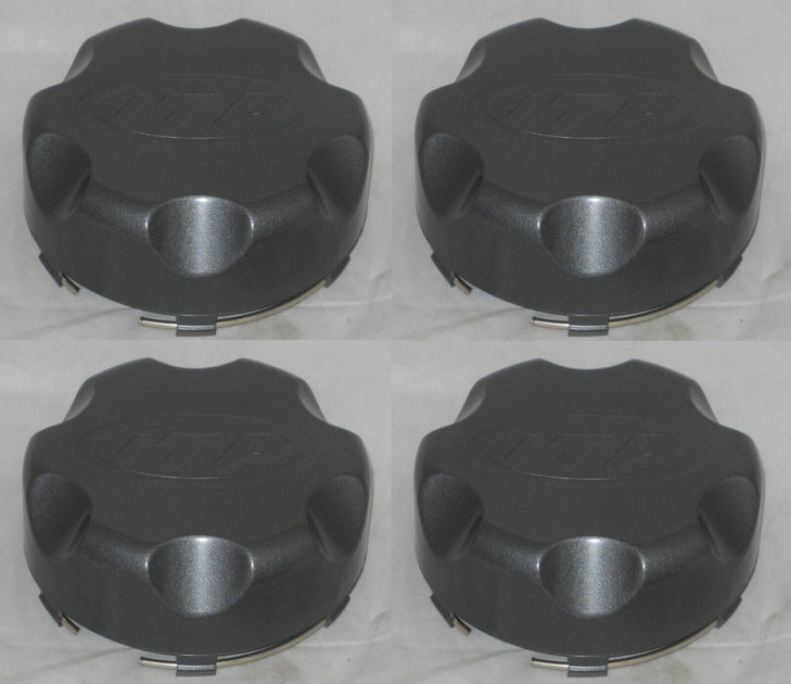 4 CAP DEAL ITP CHROME GREY GRAY SNAP IN WHEEL RIM CENTER CAPS G137BX 4 ...